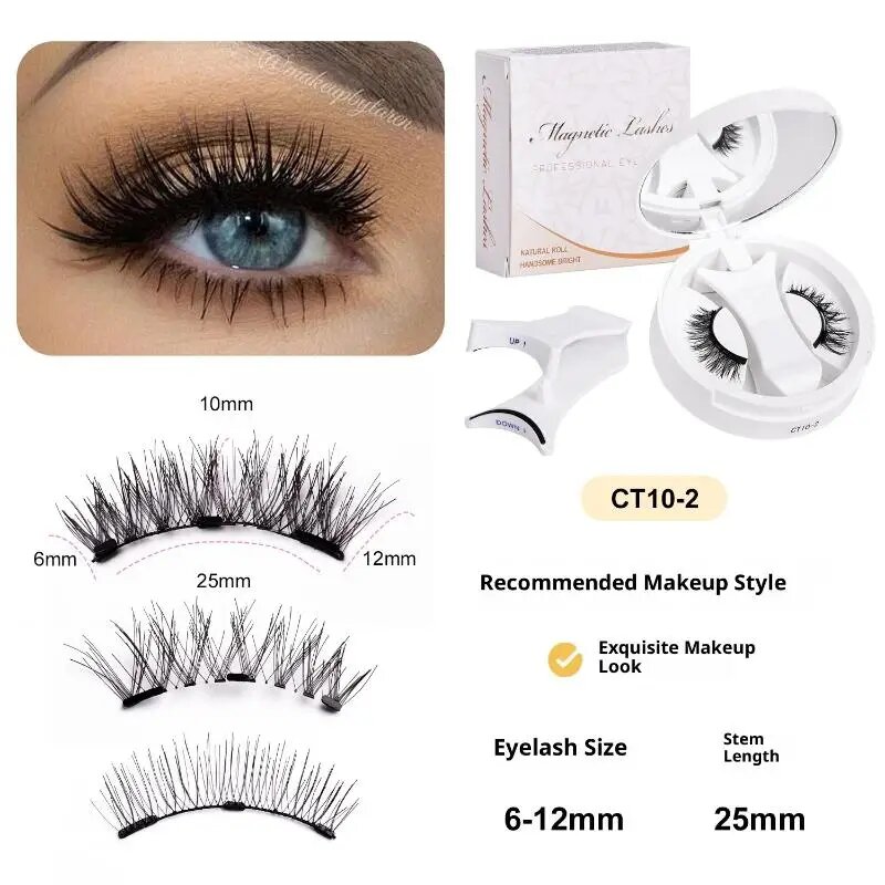 Магнитные ресницы AQTOCNA CT102, 6-12мм