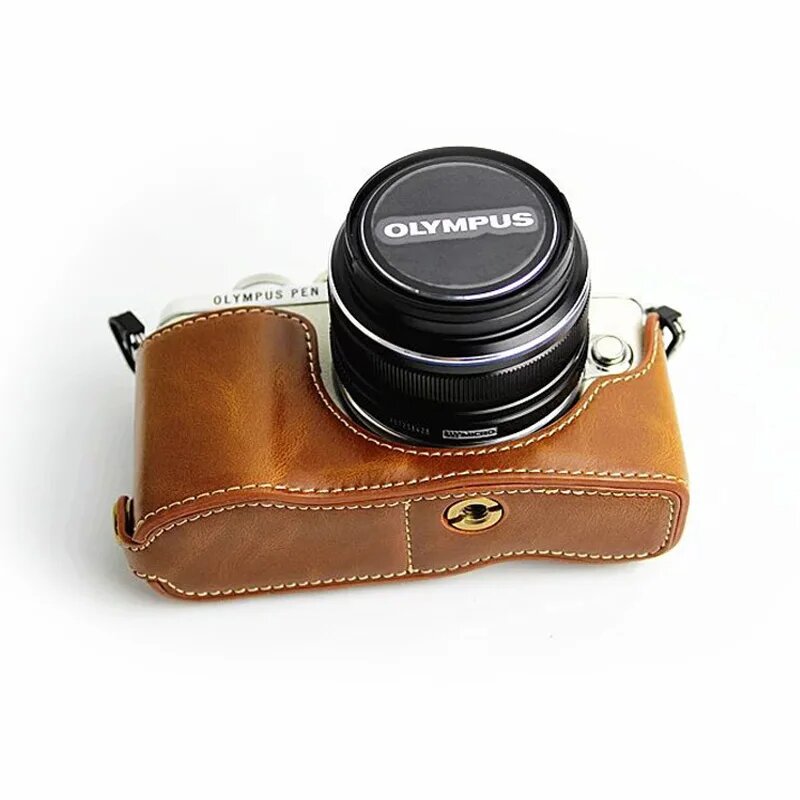 Кожаный чехол Cozyshot Brown для Olympus E-PL7/E-PL8/E-PL9/E-PL10