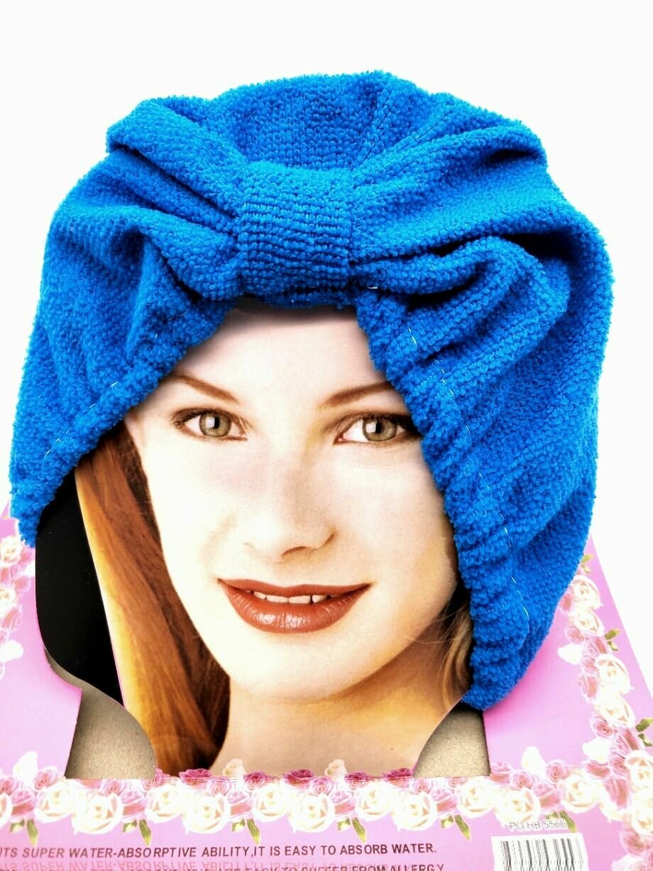 Тюрбан/Для сушки волос/SPA/Синий