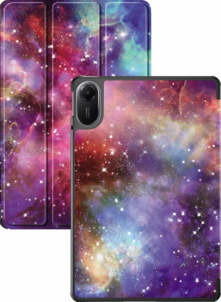 Чехол серии LUX для планшета Xiaomi Redmi Pad 2 (11 дюймов), подставка, магниты, рисунок "Космос" / Ксяоми Редми Пад 2 11