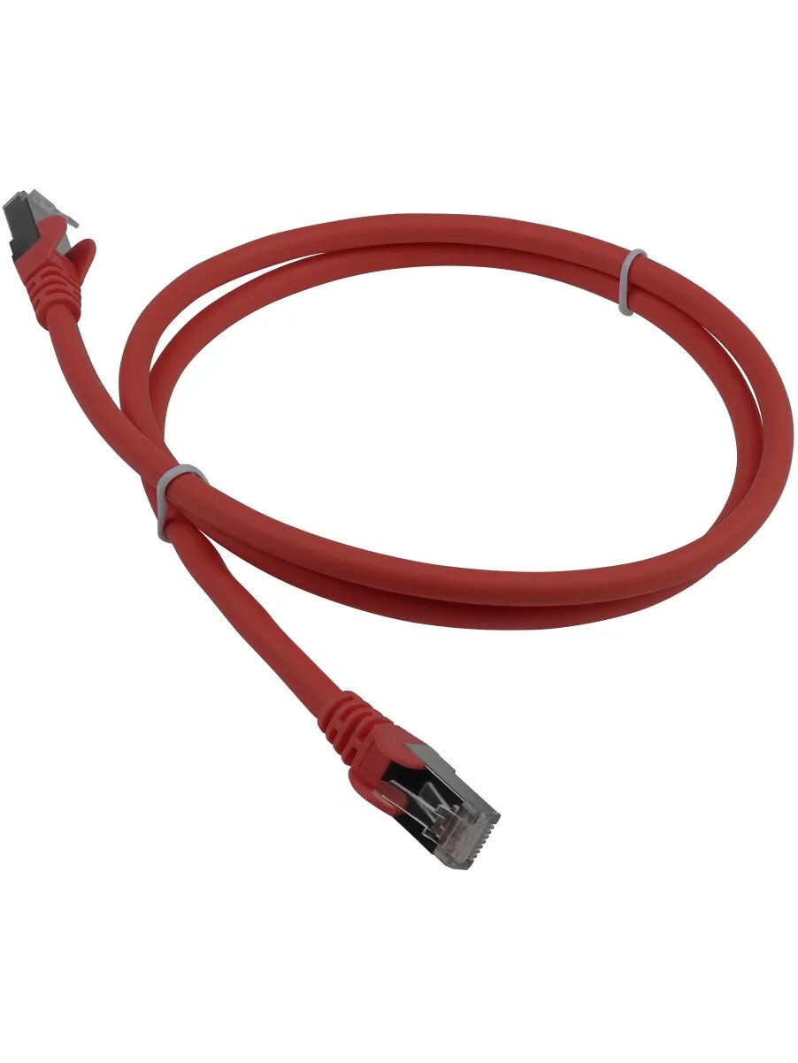 Кабель патч-корд Lanmaster LAN-PC45/S6A-5.0-RD RJ45 - RJ45, 4 пары, FTP, категория 6A, 5 м, красный, LSZH
