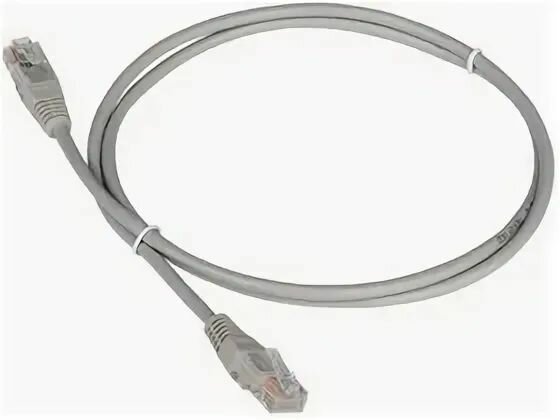 Кабель (патчкорд) LANMASTER TWT UTP кат.5e, с заливными колпачками, 0.15 м, серый (TWT-45-45-0.15-GY)