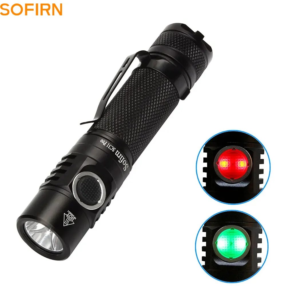 Sofirn SC31 Pro фонарик 2000LM, белый свет 6000-6500K