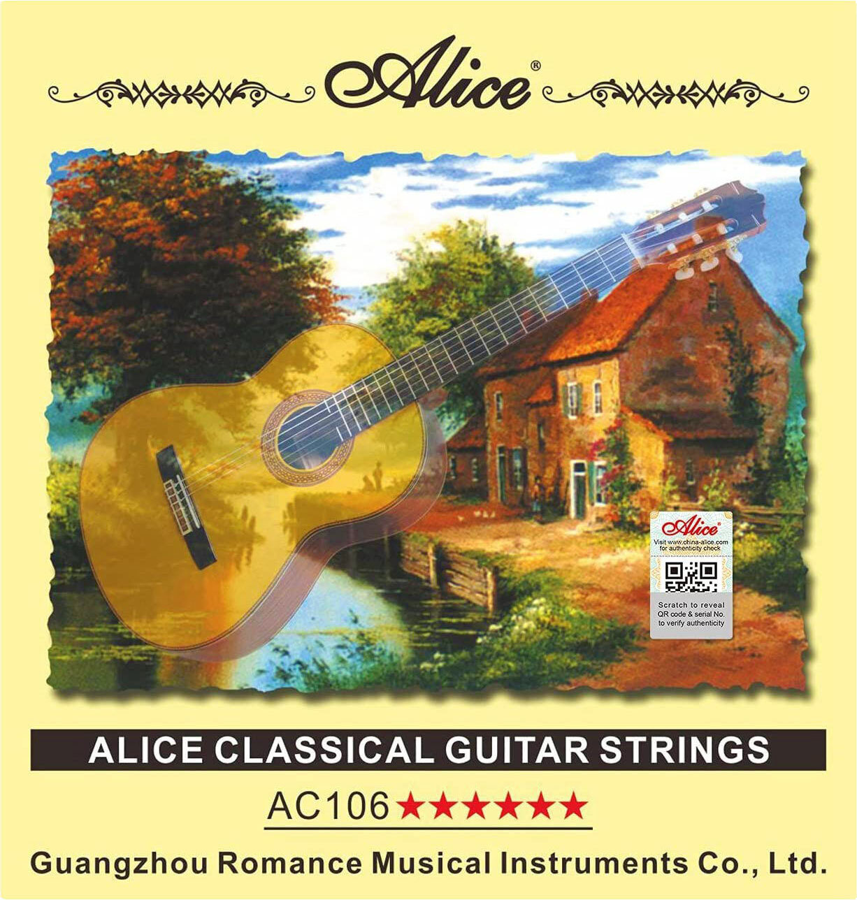 Струны для классической гитары ALICE AC106-H (28-44), нейлон. Комплект струн