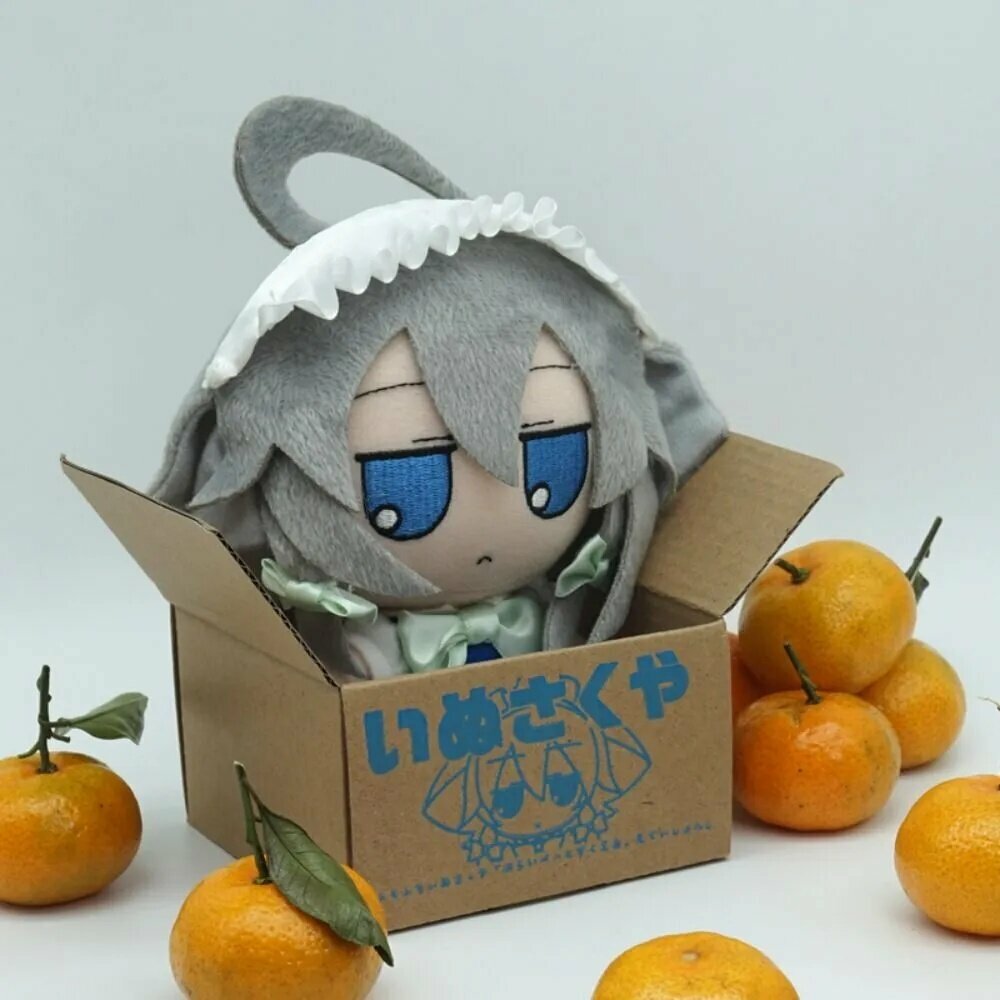 Аниме Плюшевая Кукла Touhou Project Сакуя Изаёй, Touhou Project Fumo Izayoi Sakuya Inu Sakuya, Кукла и одежда и шкатулки, 16 См