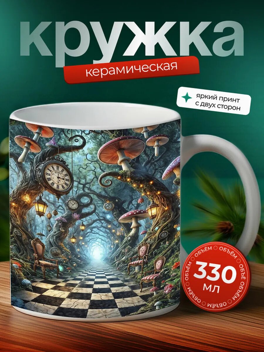Кружка Алиса в стране чудес,