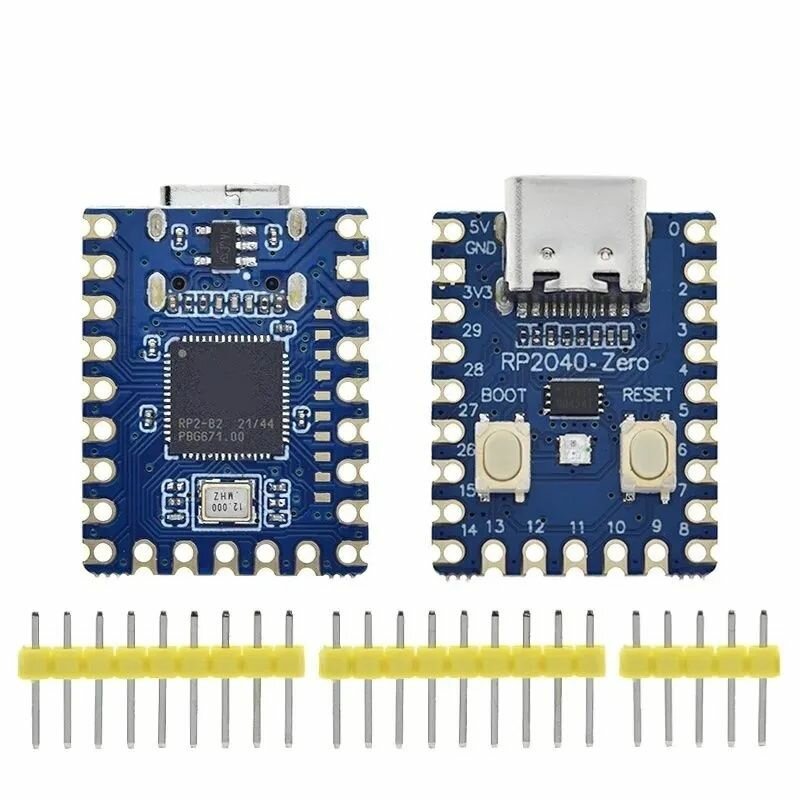 RP2040 zero Raspberry Pi Pico Board 2Mb type-c модуль (ножки в комплекте, не распаяны)