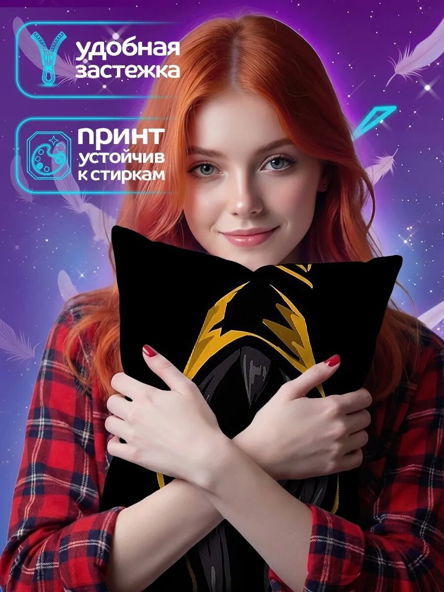 Подушка дакимакура Девушка в капюшоне — фото 1