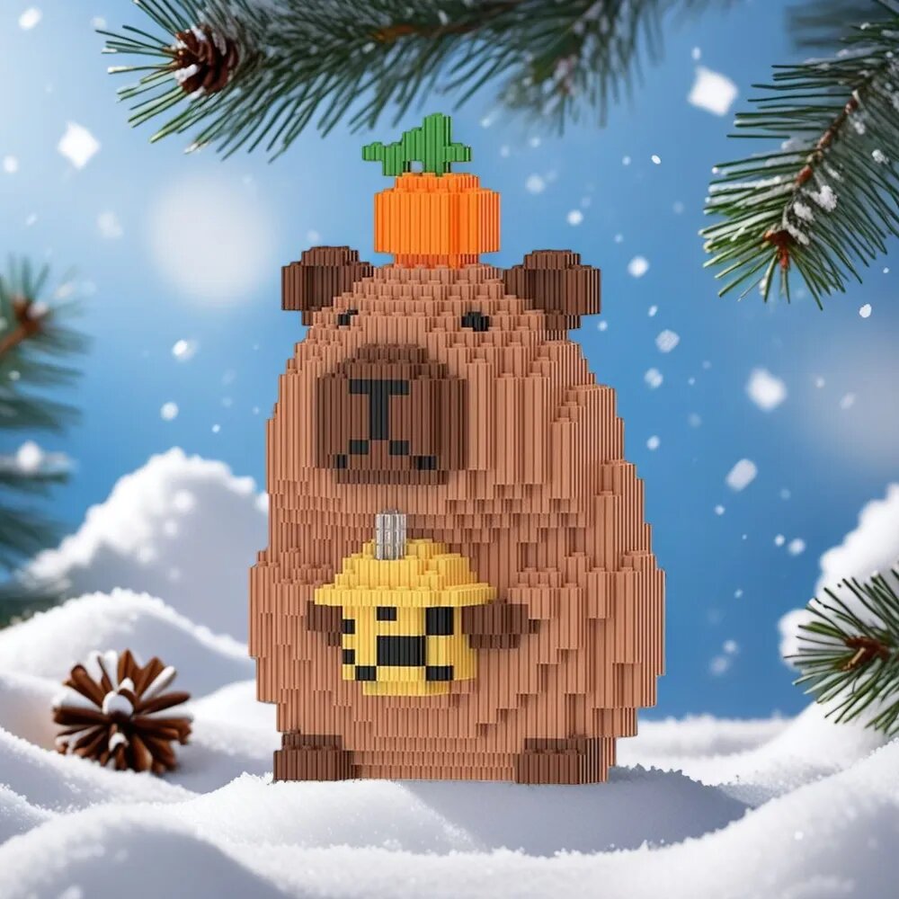 Конструктор 3D, игрушка Капибара, подарок для девочки/мальчика — фото 1