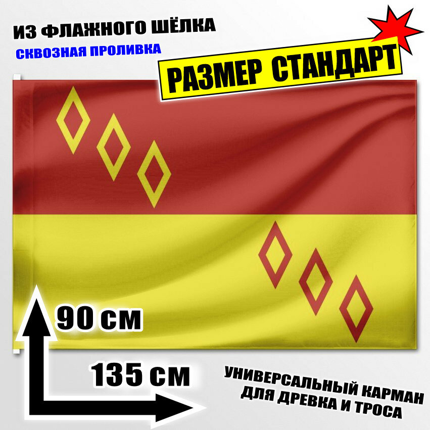 Флаг Ногинского района 135x90 см.