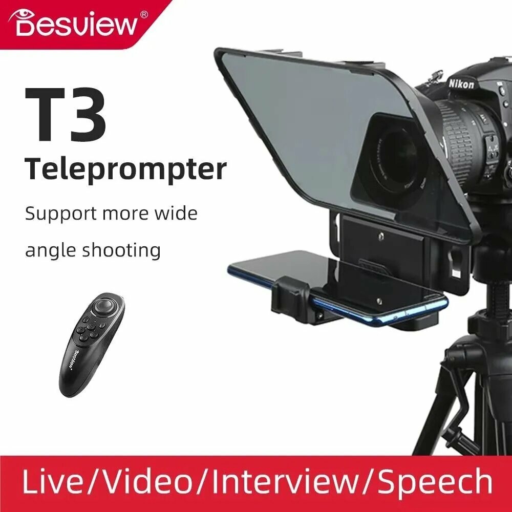 Телесуфлер Bestview T3, 8-дюймовое стекло HD-дисплея