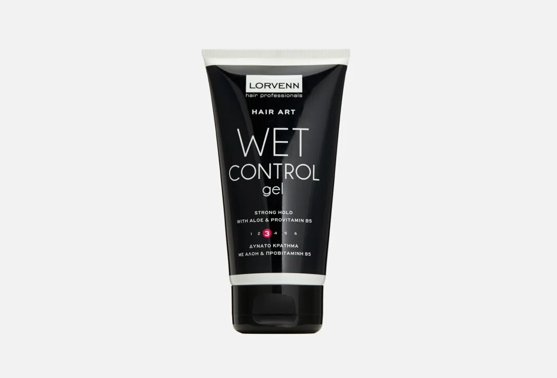 LORVENN WET CONTROL Гель для создания эффекта мокрых волос, сильной фиксации 150мл