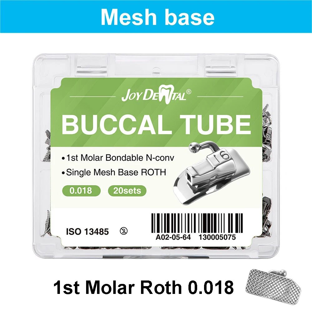 Ортодонтическая buccal трубка AZDENT Roth/MBT 0,018/0,022 Split Roth 0.018 1st