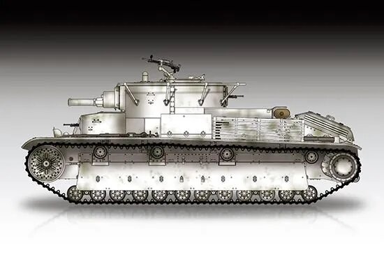 Trumpeter 07151 1/72 Советский средний танк Т-28 (сварной) модель