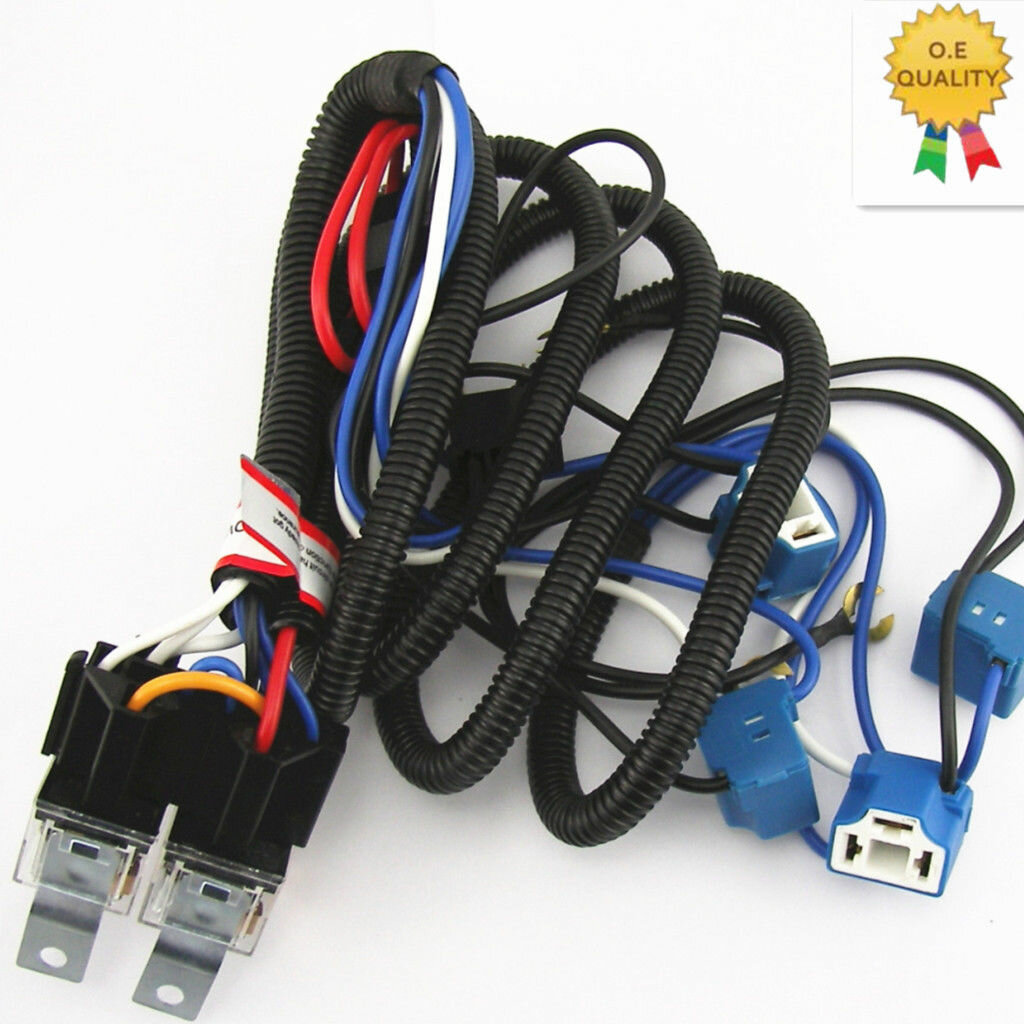 H4 Жгут проводов 4-Головных Фар 12V Auto Headlar Wire Loom