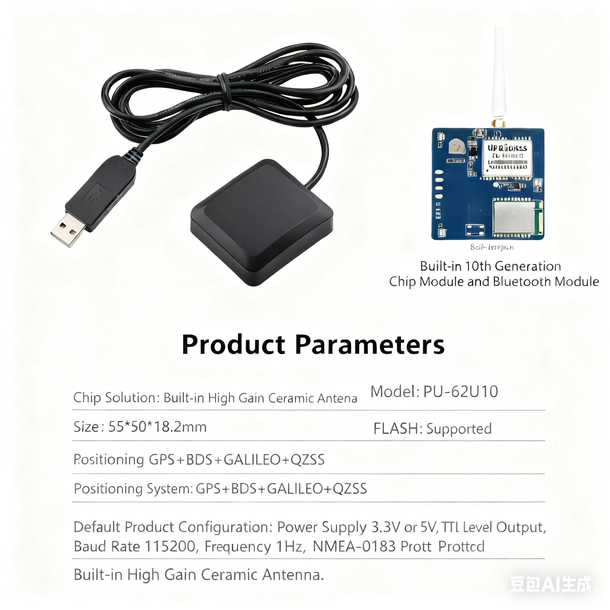 USB GPS-приемник UBX M10 с Bluetooth и GNSS, модуль антенны GPS Galileo BeiDou для Android, Windows, Linux, морского применения, USB GPS NMEA