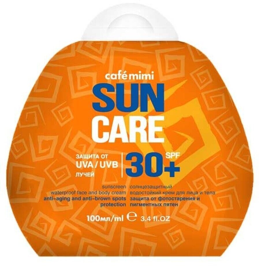 KM Солнцезащитный водостойкий крем для лица и тела SPF30+, 100 мл