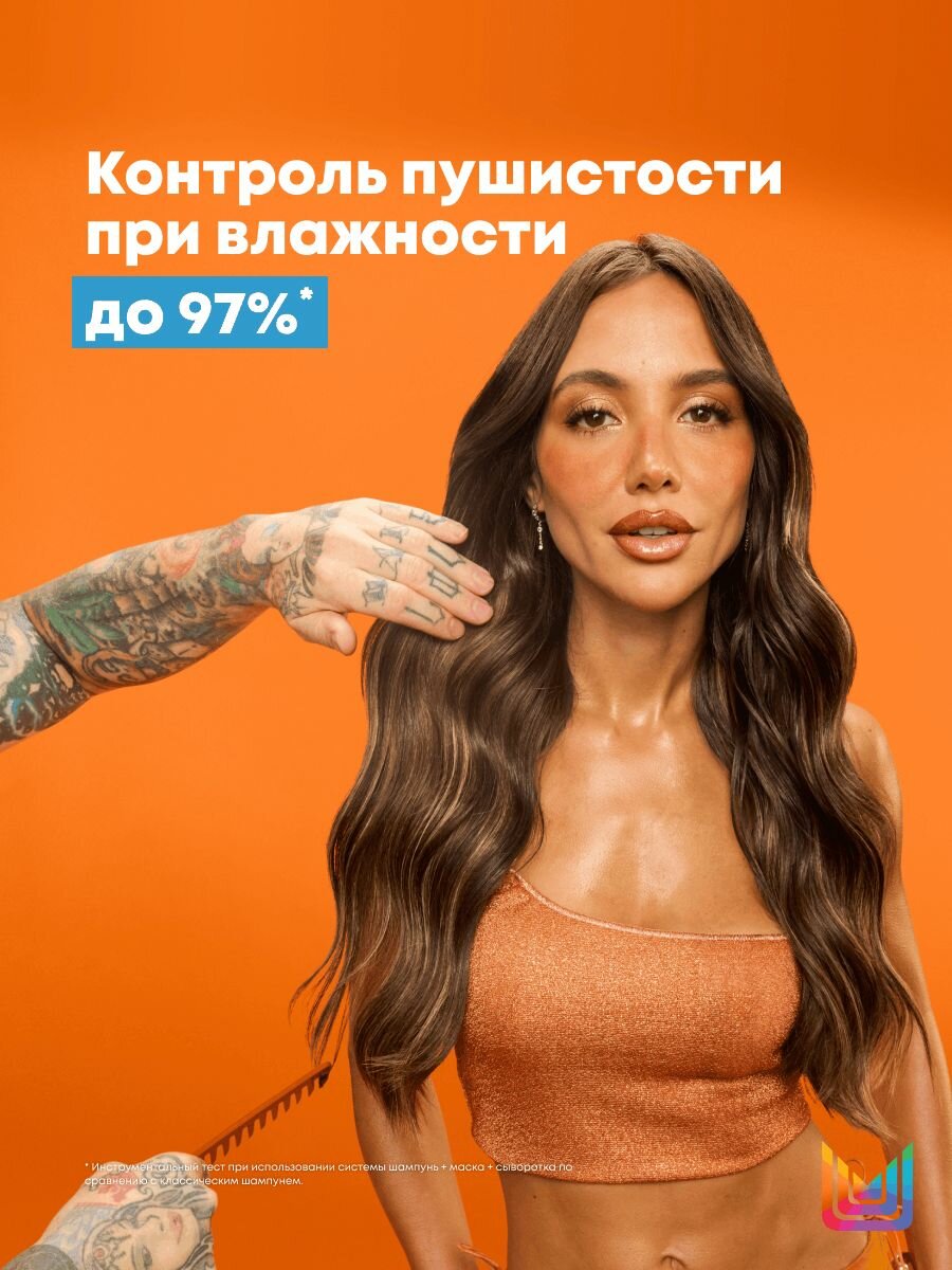 Matrix Профессиональный кондиционер Mega Sleek для гладкости и контроля пушистости непослушных волос, 300 мл