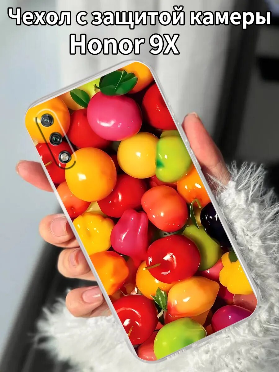 Чехол для Honor9X с изображением 3D фруктов