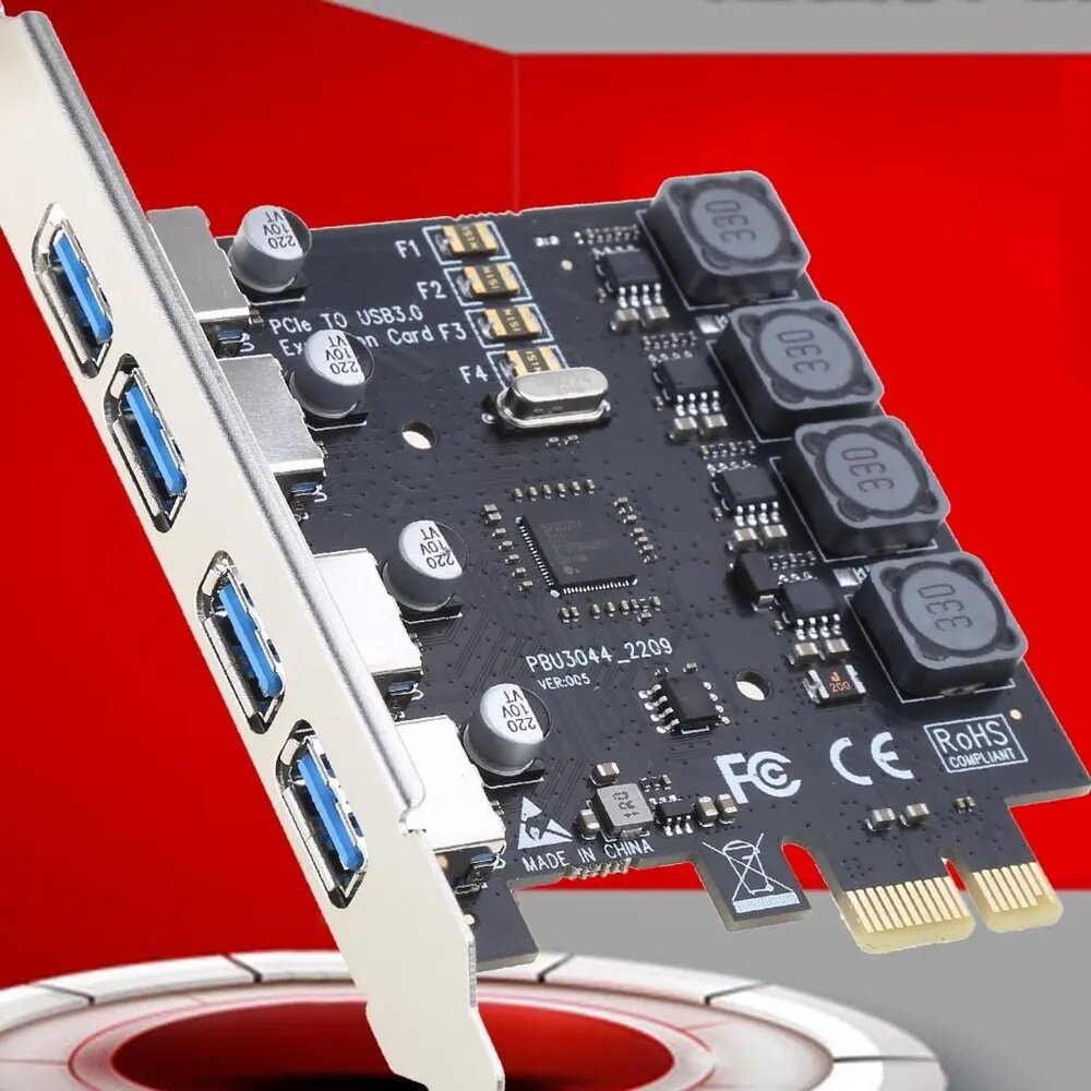 PCI-E USB 3.0 адаптер (4 порта) — фото 1