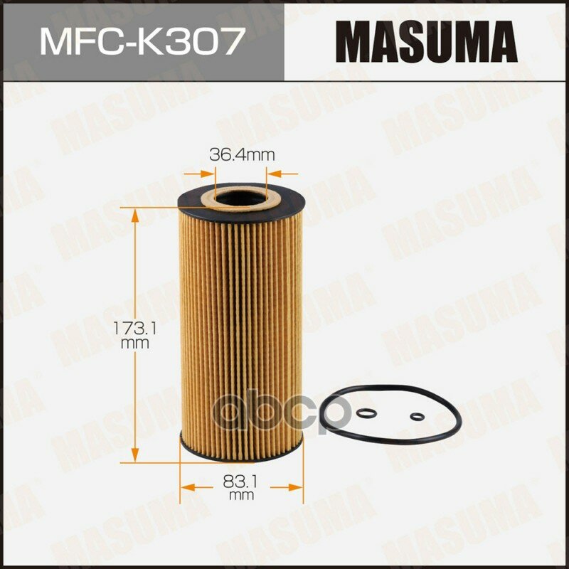 Фильтр масляный картридж Masuma арт. MFCK307