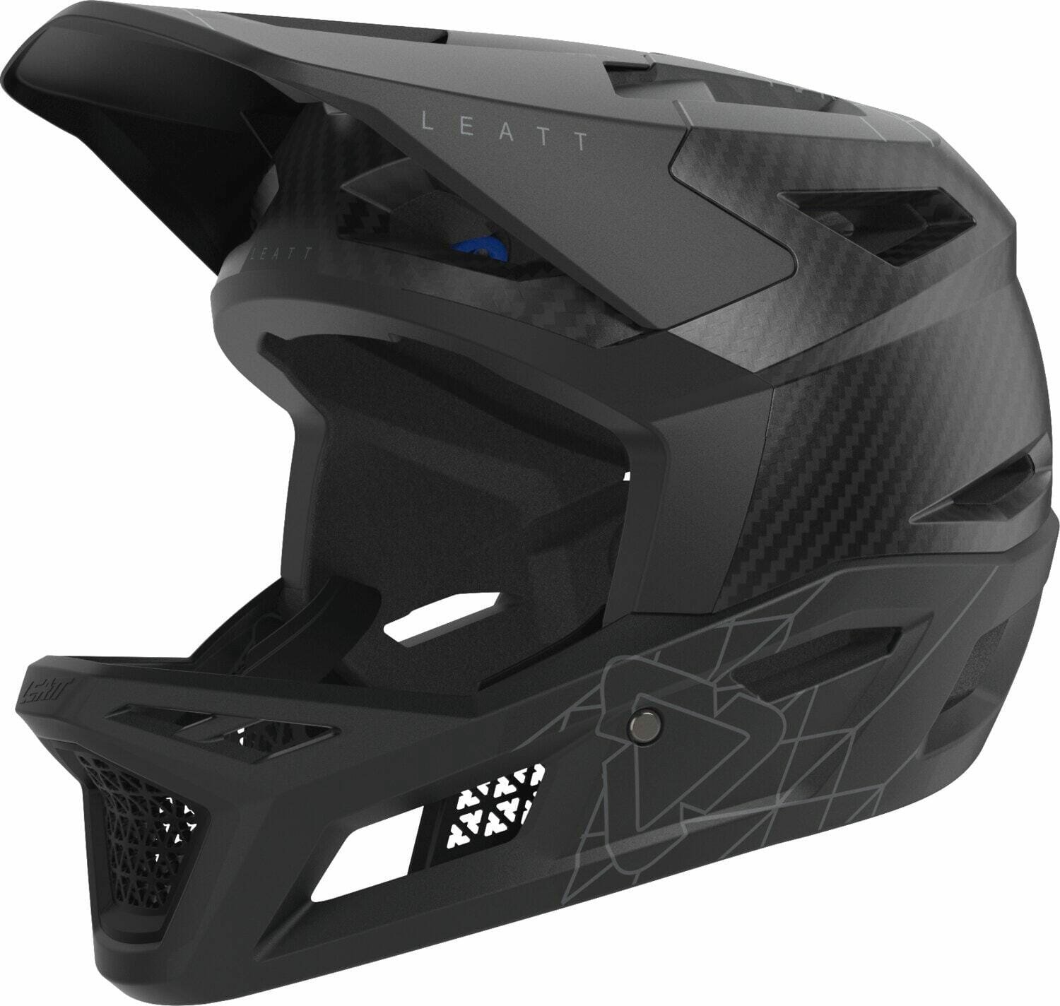 DECATHLON шлем Leatt Gravity 6.0 Carbon, черный/серый, 57-58 см