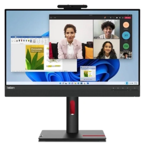 Монитор Lenovo 23,8" TIO 24 G5, 16:9, IPS, FHD, 4ms, 250cd, 60Hz, HDMI, DP, USB, CAM, SPK, HAS
