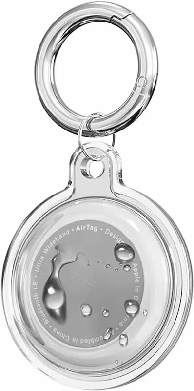 Водонепроницаемые брелоки для AirTag, набор из 8/4/2 штук Серебряный, 1 Pack-Clear