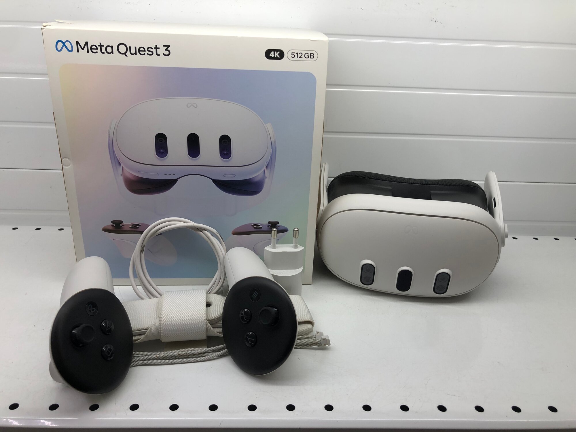VR Очки Quest 3, ROM 8/512 GB, Wi-FI 6E, 1Jack 3.5, Белый