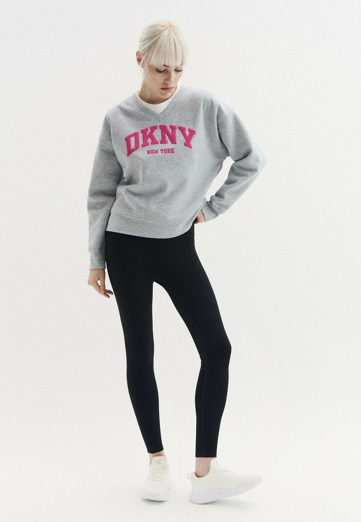Толстовка DKNY, размер XL, , серый — фото 1