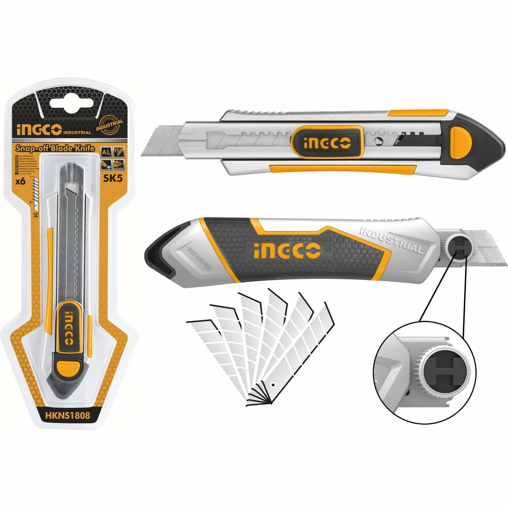 Канцелярский нож INGCO INDUSTRIAL