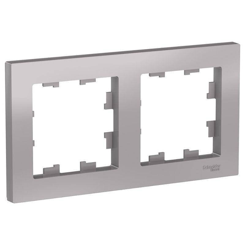 Schneider Electric Рамка 2-м ATLAS DESIGN универс. алюм. ATN000302