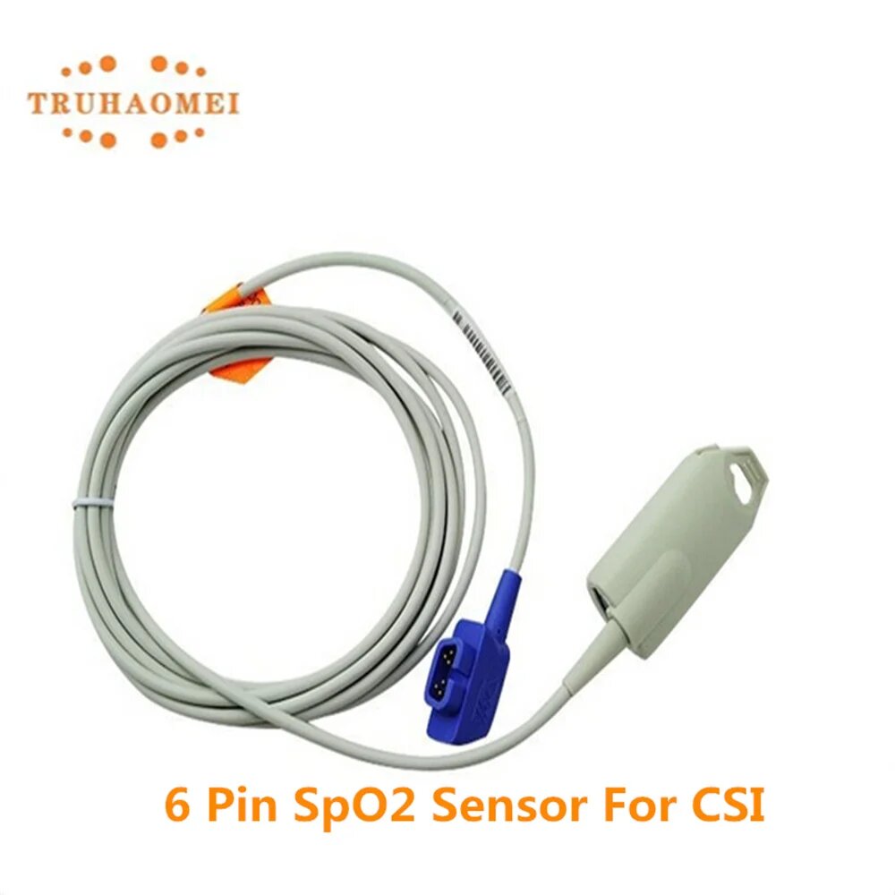 6-контактный датчик SpO2 TRUHAOMEI для VitalCheck Adult Finger Clip