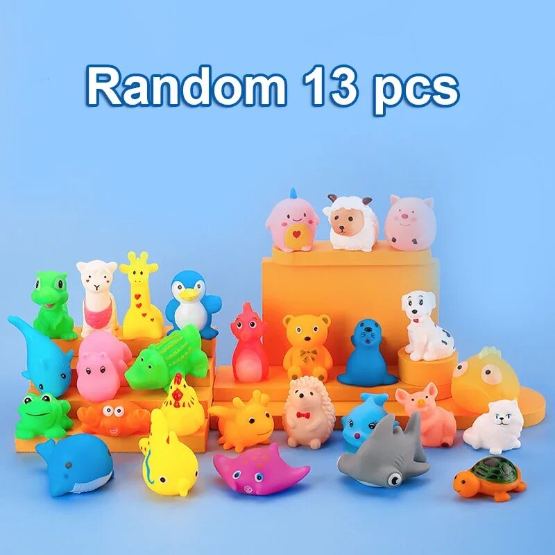 Набор детских игрушек для ванны 13 шт.