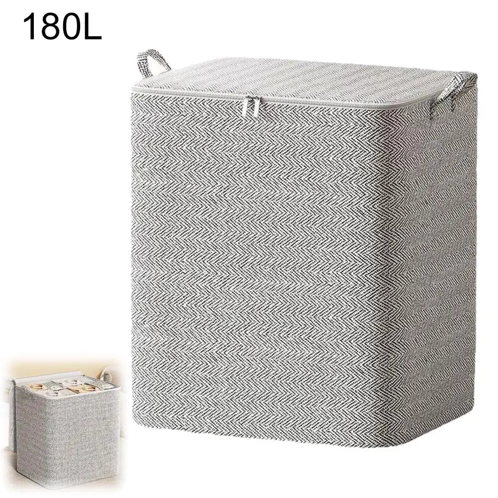 Складная корзина для белья 180L Grey