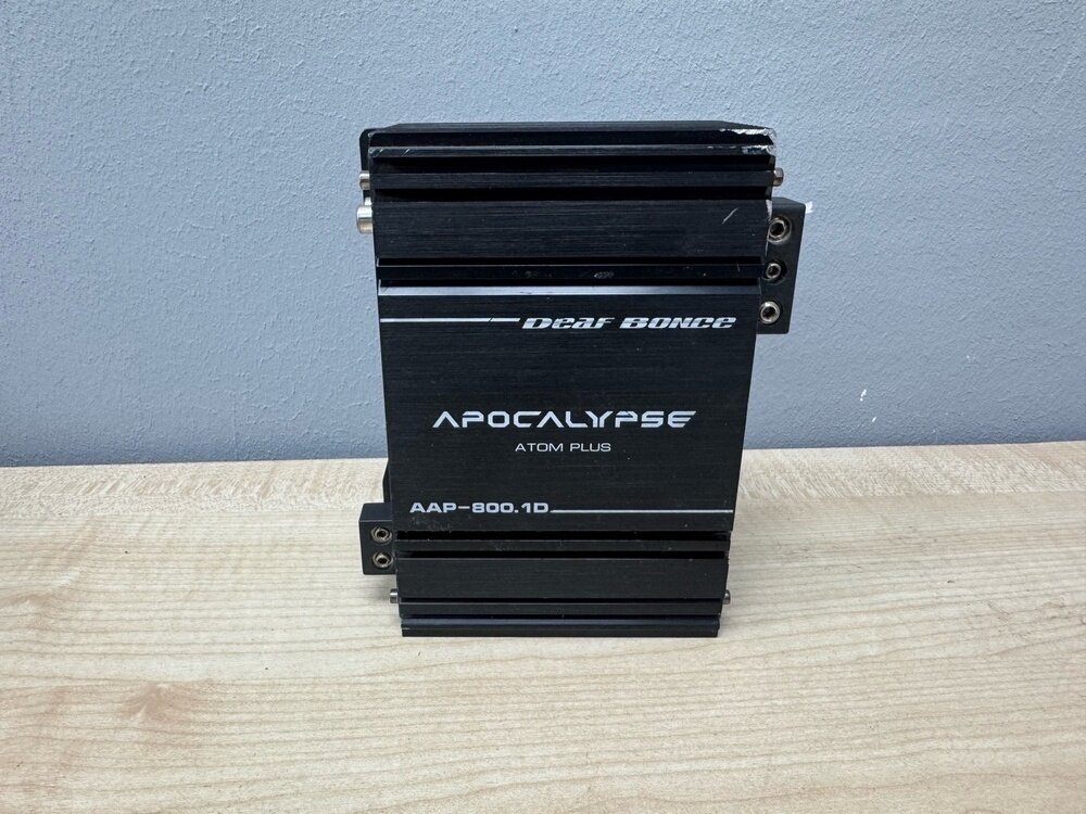 Автоусилитель Apocalypse AAP-800.1D ATOM PLUS, 1Ом/790Вт, 2Ом/480Вт, 4Ом/270Вт Б/У уценка
