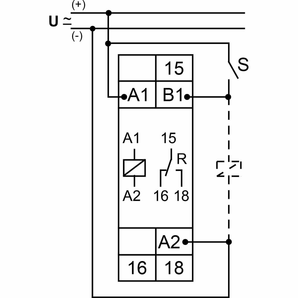 Реле времени TELE задержка включения и выключения E1Z1ER10 24-240V AC/DC VE10 110208A — фото 1