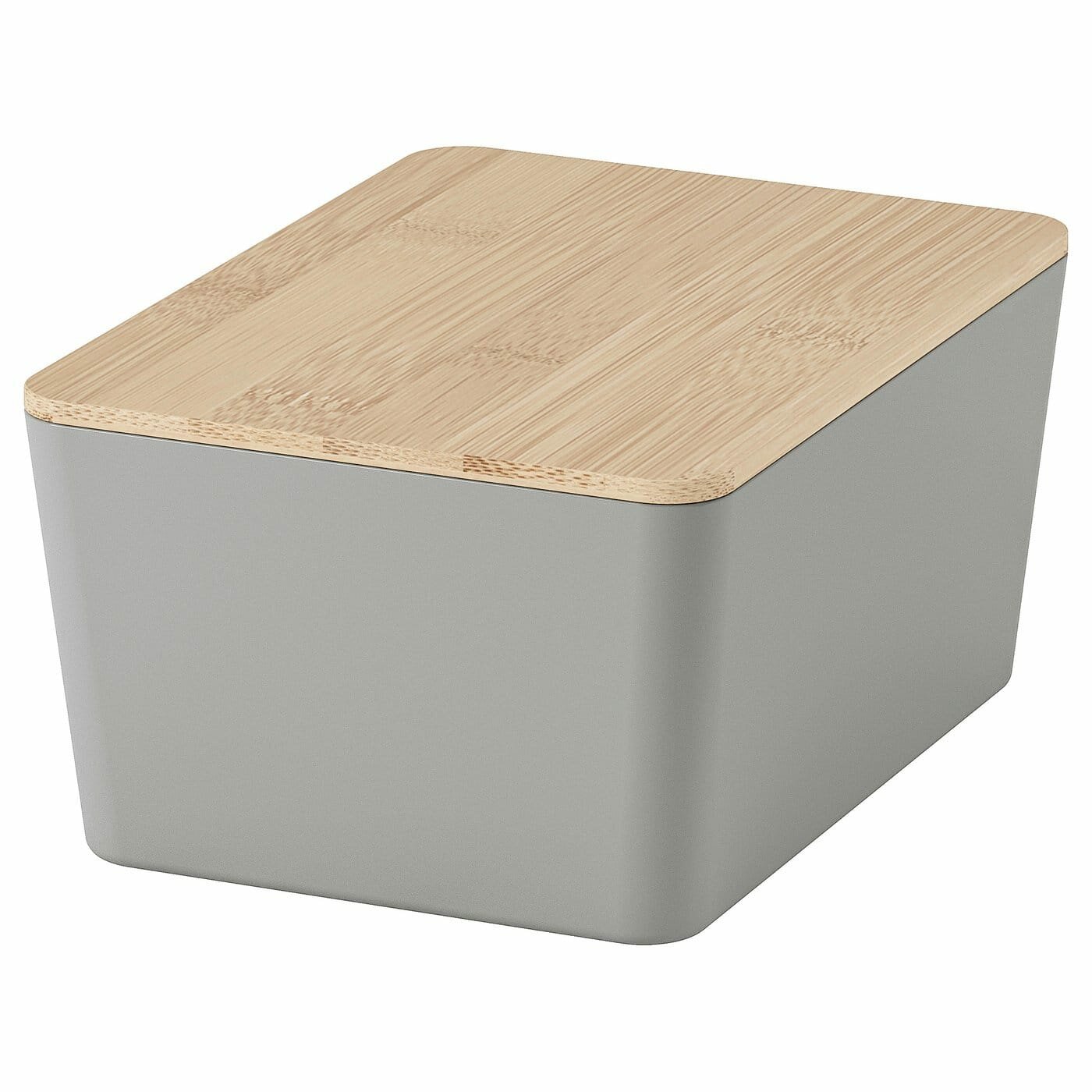 Органайзер ikea kuggis, светло-серый, бамбук, 13x18x8 см 095.968.16