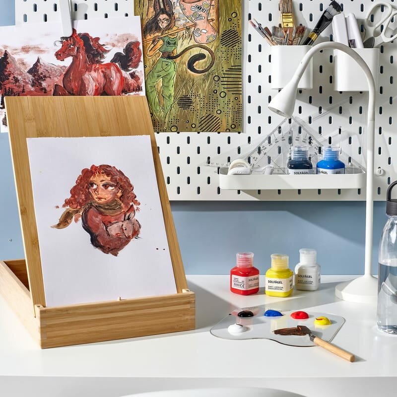 Набор для рисования IKEA "SOLF GEL" 895.290.07, 3 предмета, коричневый — фото 1