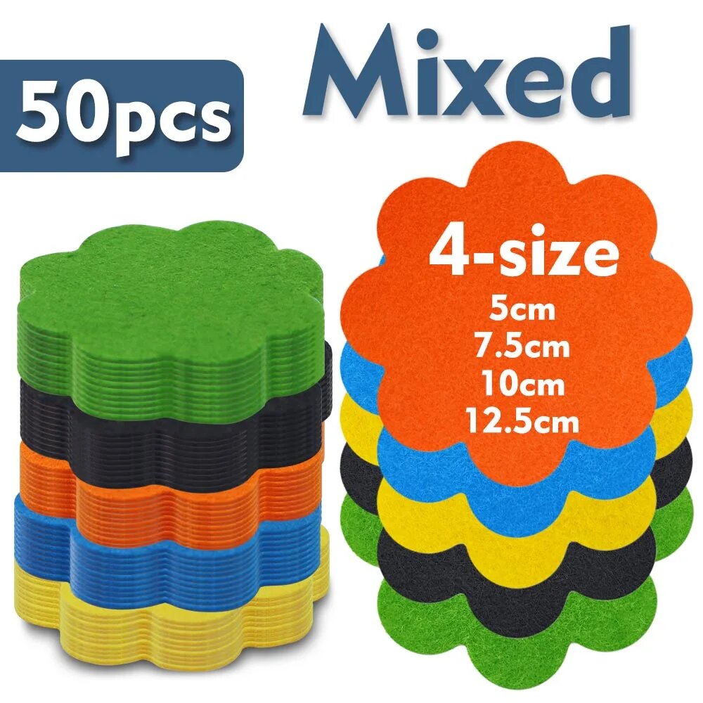Горшки для рассады из нетканого материала, 50 шт. Mized-50pcs, 7.5cm