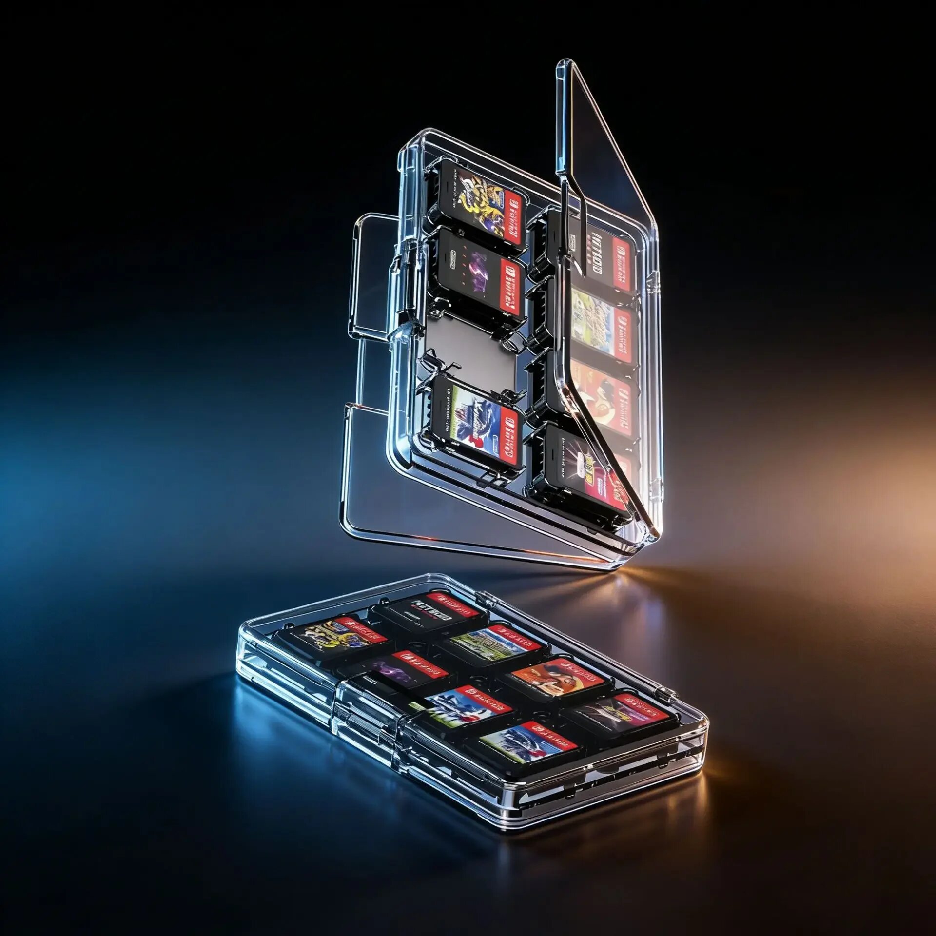 Коробка для карт Nintendo Switch2 aolion, 16 шт, магнитная, двухслойная