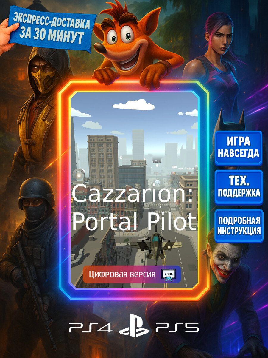 Cazzarion: Portal Pilot PS4/PS5 | Моментальная доставка | Английский язык | Аркада