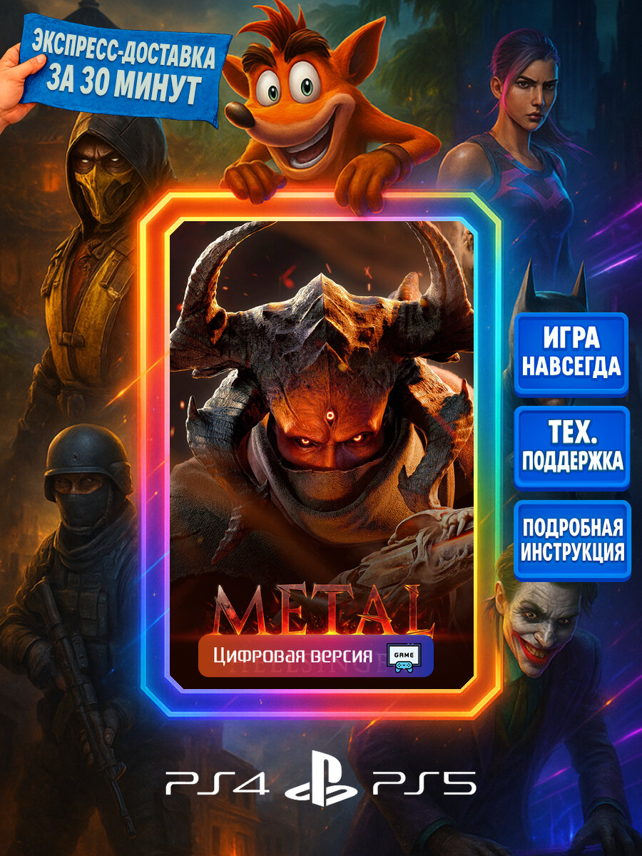 Metal: Hellsinger PS4/PS5 | Моментальная доставка | Английский язык | Ужасы