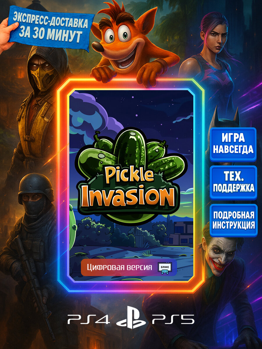 Pickle Invasion PS4/PS5 | Моментальная доставка | Английский язык | Казуальные