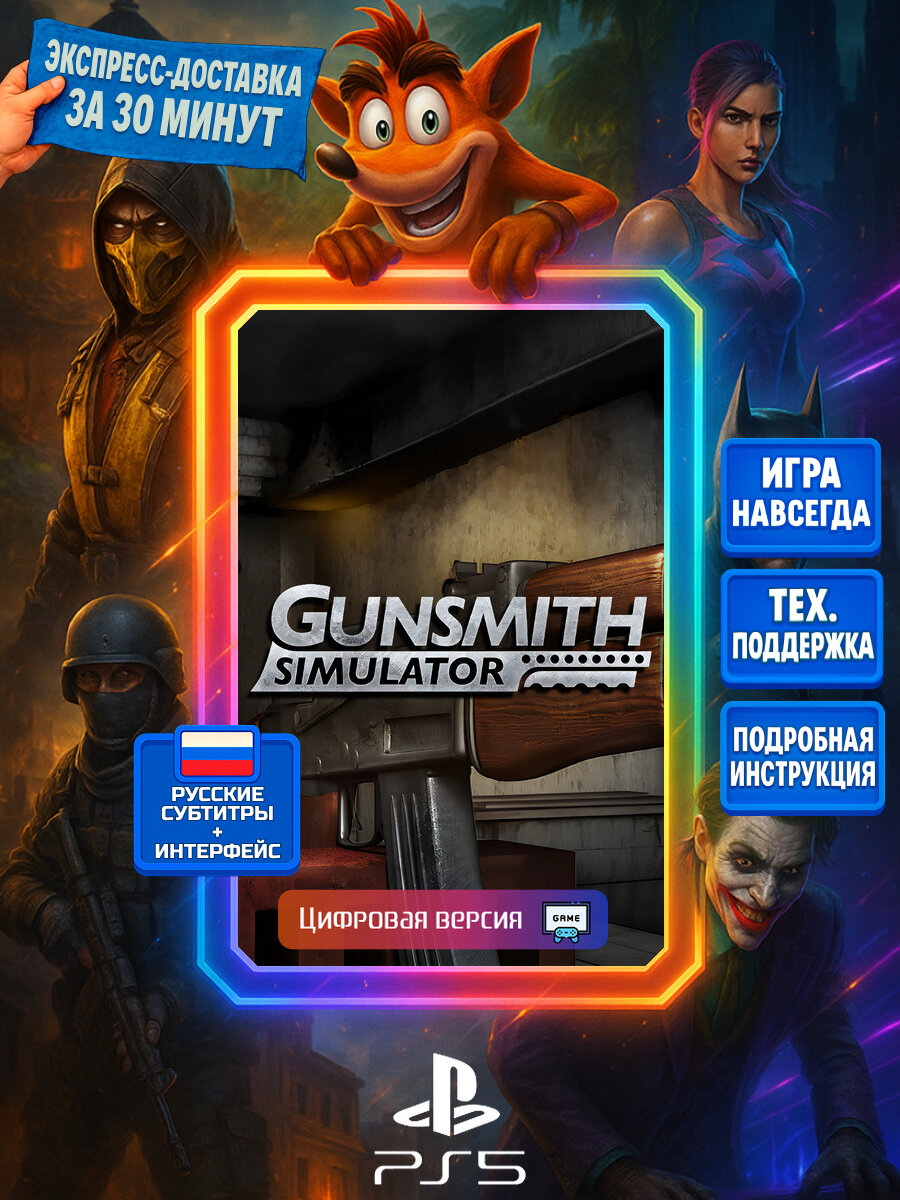 Gunsmith Simulator PS5 | Моментальная доставка | Русские субтитры и интерфейс | Симуляторы