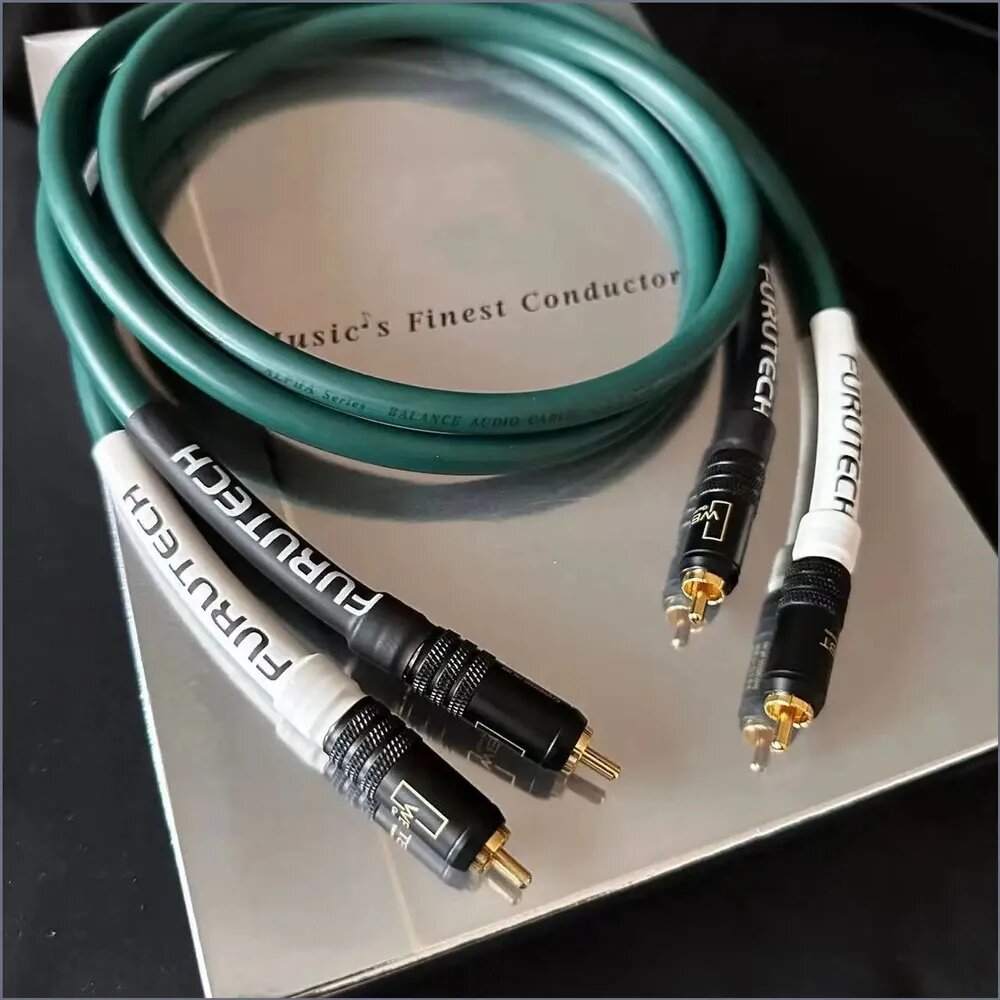 Furutech Аудиокабель RCA/RCA, 0.75 м, зеленый