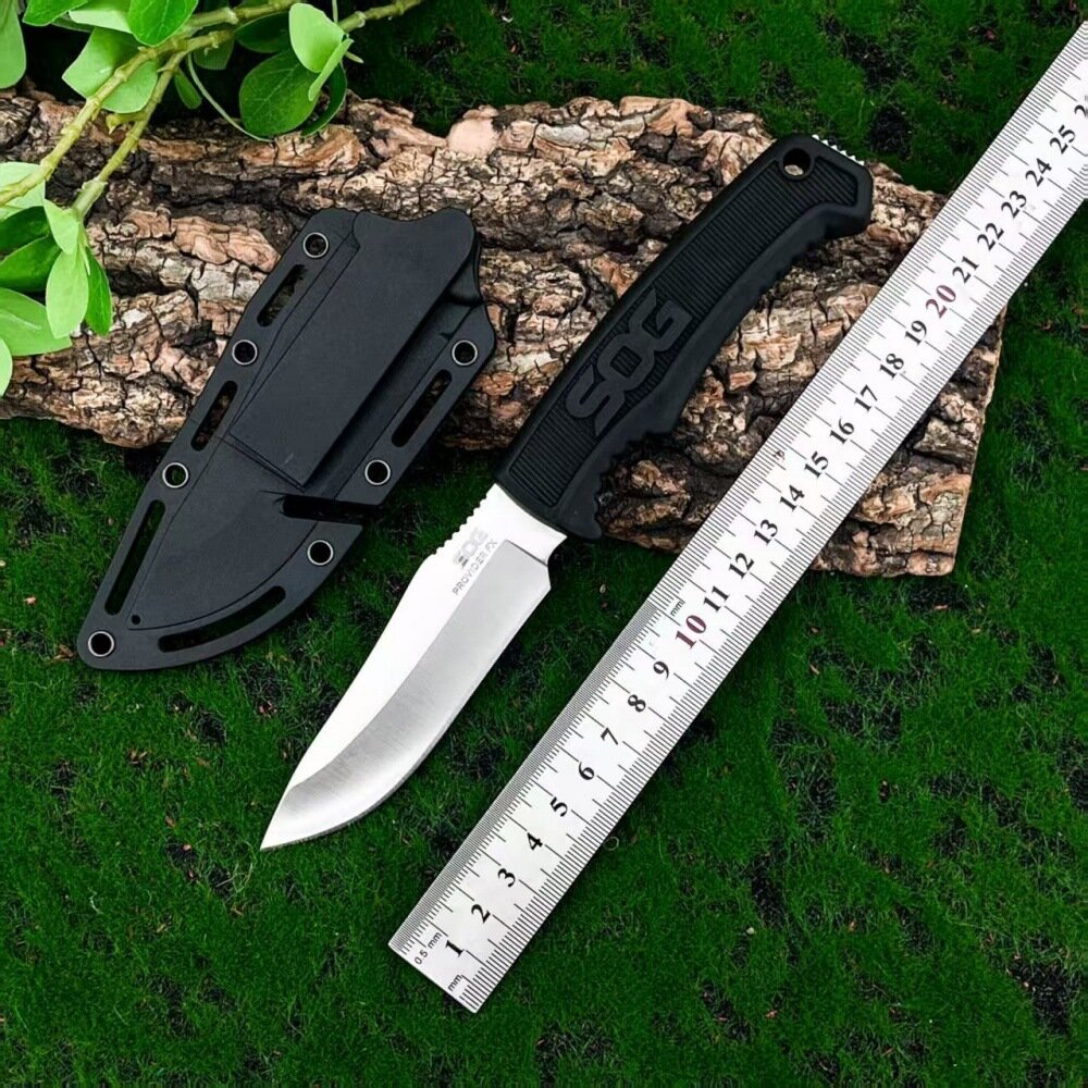 Мини прямой нож SOG FK1001, тактический нож из нержавеющей стали высокой твердости, универсальный инструмент для туризма