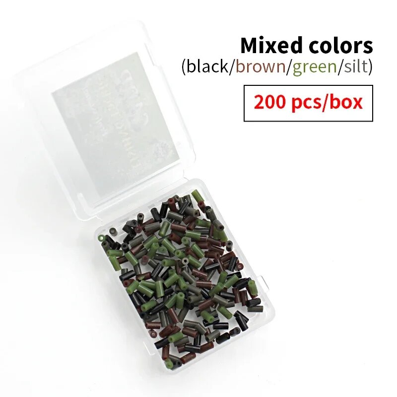 Крючок Rigtrip для карпа, плетеный, Salliened/Green/Brown, 20/25 фунтов 200PCS Rig Tube
