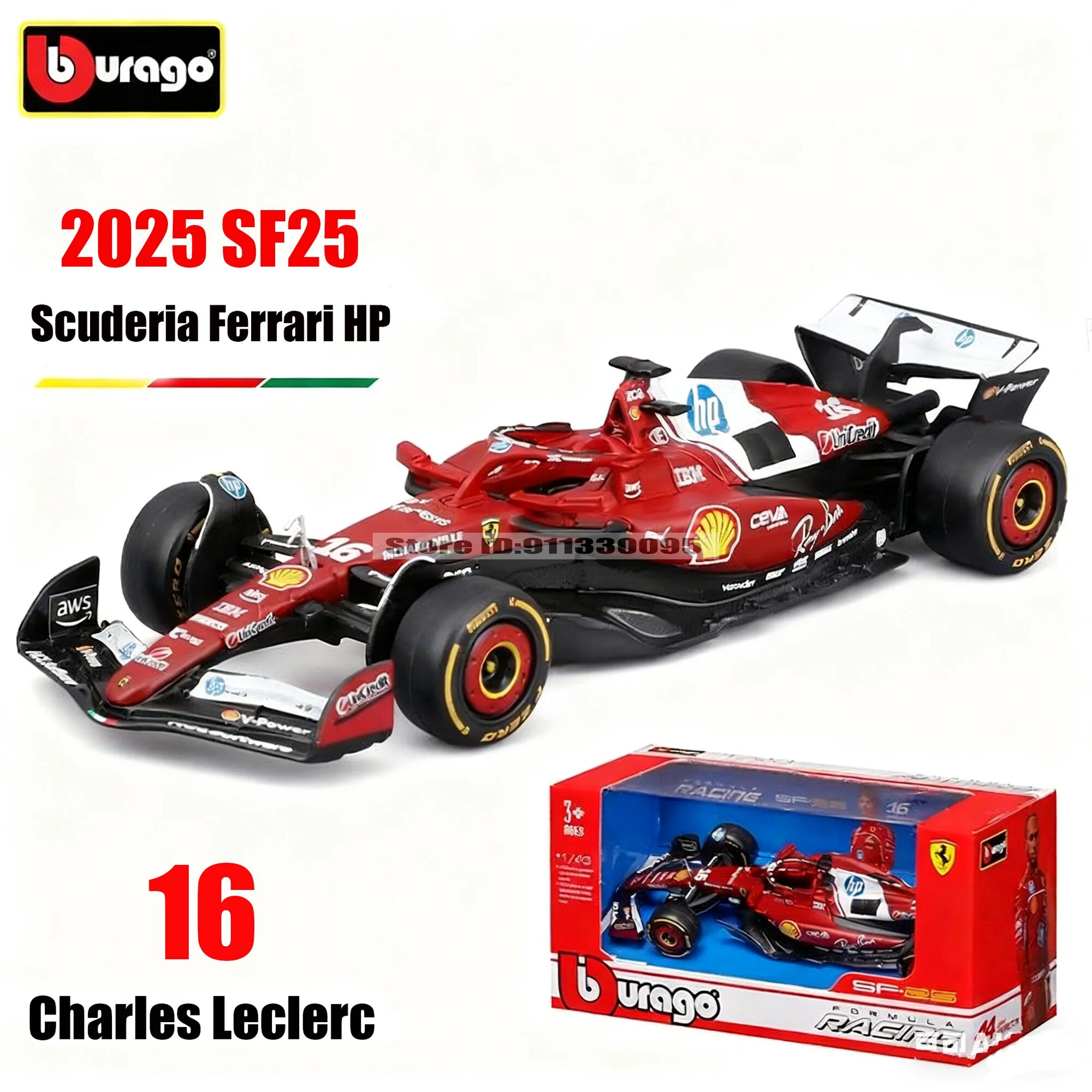 Bburago 1:43 F1 McLaren MCL39 #4 Lando Norris #81 Oscar Piastri