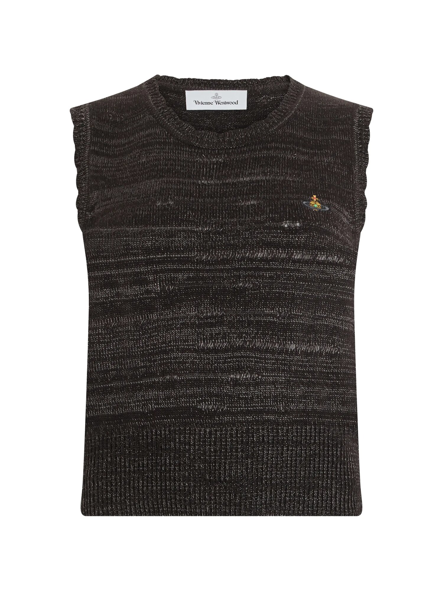 Свитер Orb-embroidered distressed sweater vest